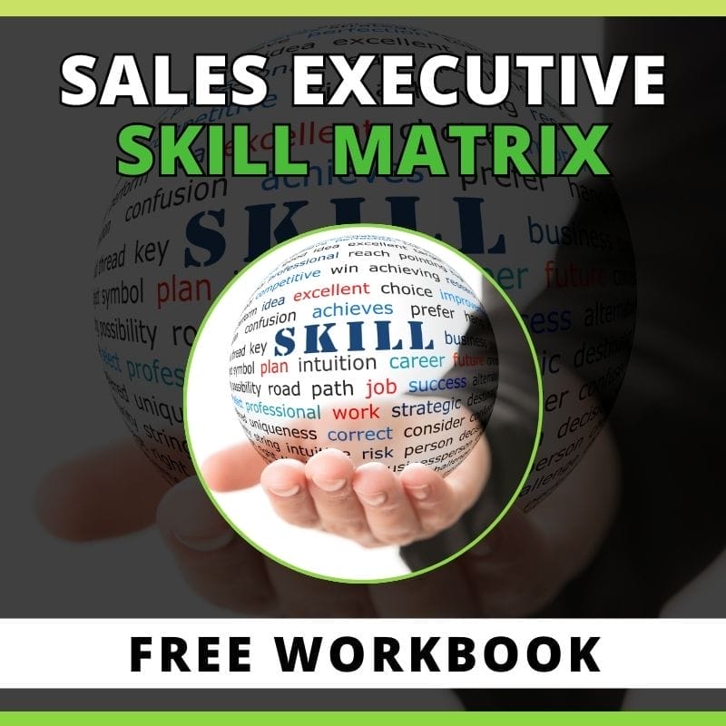 Sales Executive Skill Matrix - Free Workbook - I Design My Life